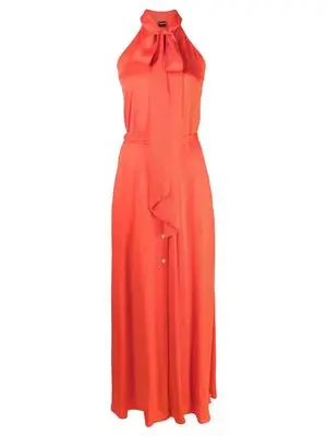 Aspesi Sleeveless V-neck Shirt Dress - Orange