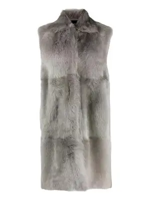 Fabiana Filippi Sleeveless Faux-fur Coat - Grey
