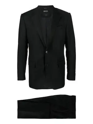 Zegna Trofeo™ Wool Single-breasted Suit - Black