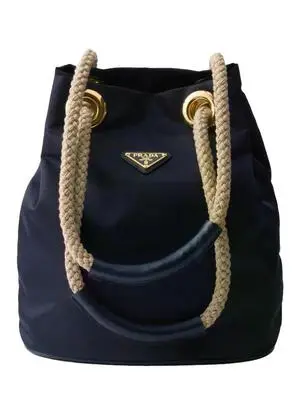 Prada Small Mariner Bucket Bag - Blue