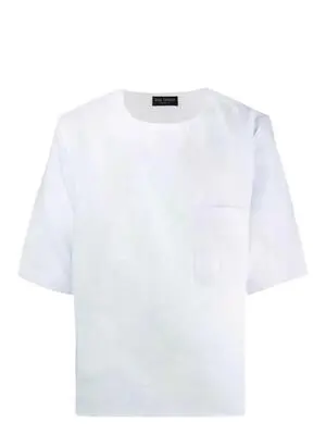 DELL'OGLIO Short-sleeve Linen T-shirt - Blue