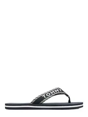 Tommy Hilfiger Logo-jacquard Flip Flops - Blue