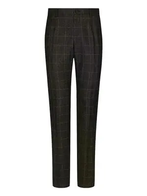 DOLCE & GABBANA Plaid-Check Tailored Trousers