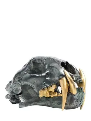 PARTS OF FOUR Leopard Skull Decorative Object - Silver