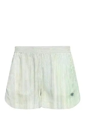 Stella McCartney Silk Striped Shorts - White