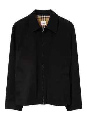 Burberry Logo-Embroidered Jacket Black