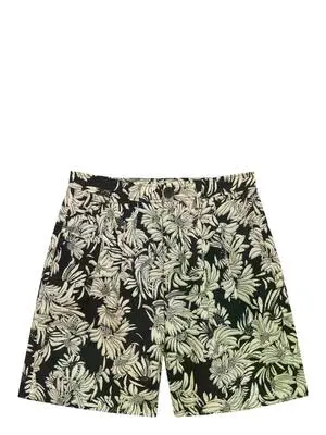 ANINE BING Carrie Floral-print Shorts - Black