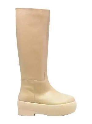 GIABORGHINI Gia Flatform Boots - Neutrals