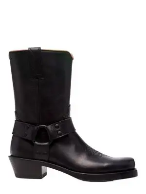 BUTTERO® Embroidered Ankle Boots - Black