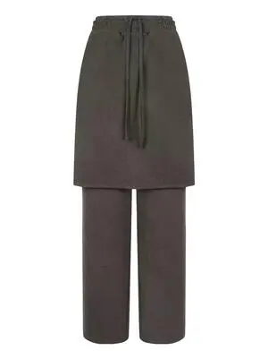 STUDIO TOMBOY Layered Skirt Trousers - Grey