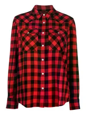 WOOLRICH Checked Cotton Flannel Shirt
