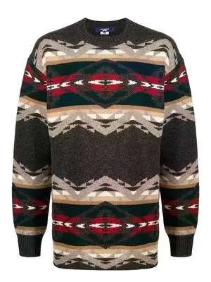 Junya Watanabe Intarsia-knit Jumper - Multicolour