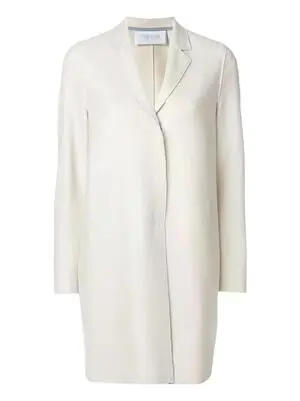 Harris Wharf London Elongated Virgin Wool Coat - Neutrals
