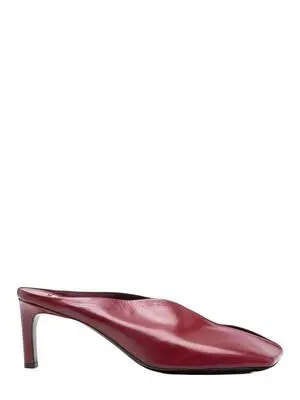 JIL SANDER 70mm Leather Mules - Red
