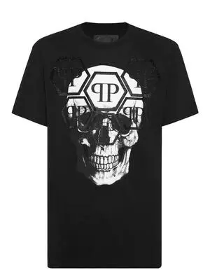 Philipp Plein Ss Stones Skull T-shirt - Black