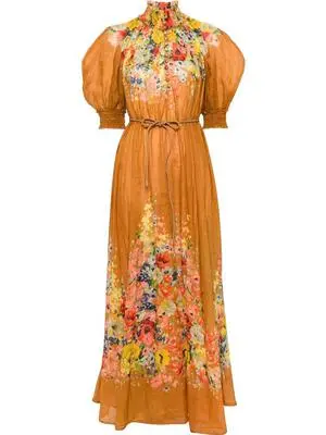Zimmermann Alight Swing Maxi Dress - Brown