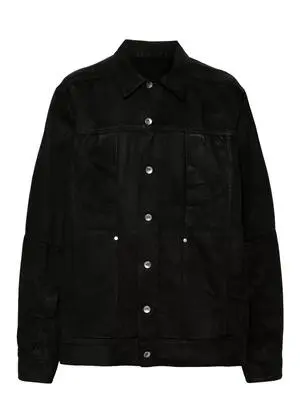 Rick Owens Worker Cotton Shirt Jacket - Black