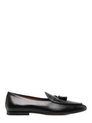 TOD'S Leather Tassels Loafers - Black