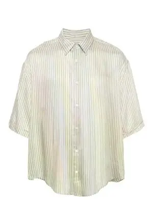 AMI Paris De Coeur Monogram-motif Shirt - Neutrals