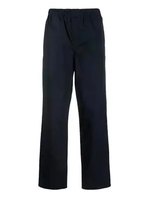 Aspesi Elasticated-waistband Straight-leg Trousers - Blue