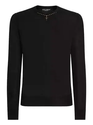 Dolce & Gabbana Appliqué Sweater - Black