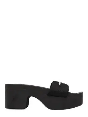Alexander Wang Logo Platform Slides - Black