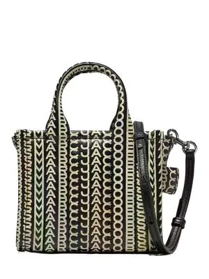 Marc Jacobs The Monogram Leather Crossbody Tote Bag - Black