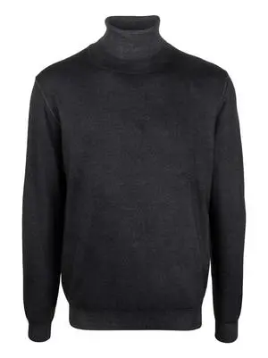 DONDUP Roll-neck Merino Wool Jumper - Black