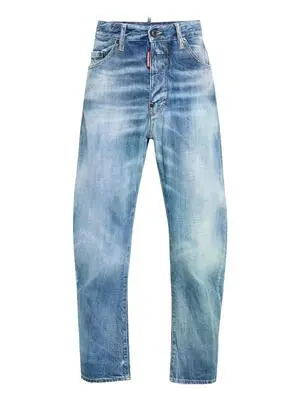 Dsquared2 Straight-leg Cropped Jeans - Blue
