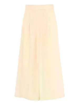 Patrizia Pepe Logo-plaque Palazzo Trousers - Neutrals