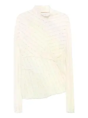 CHIAHUNG SU Long-sleeved High Neck Top - Neutrals