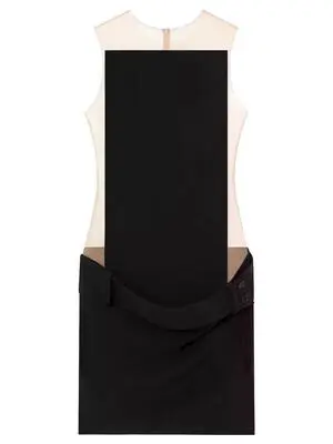 COURREGES Illusion Mini Dress - Black
