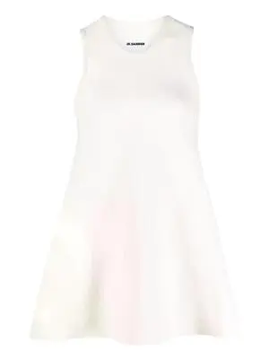 JIL SANDER Cropped Sleeveless Blouse - Neutrals