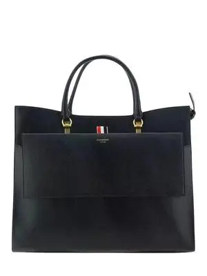 Thom Browne Large Duet Tote Bag Black