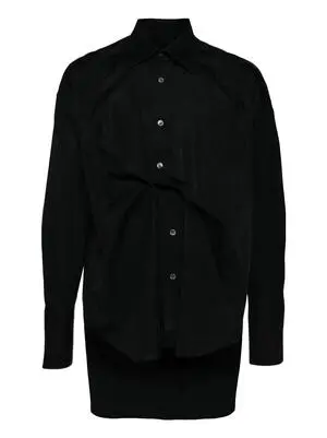 MARINA YEE Origami Cotton Shirt - Black