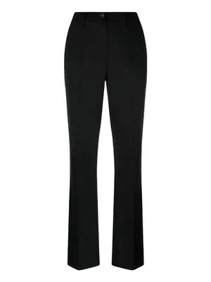 P.a.r.o.s.h Mid-rise Flared Trousers - Black