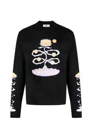 GMBH Graphic-print Jersey-knit Sweatshirt - Black