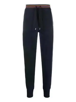 Paul Smith Stripe-trim Track Pants - Blue
