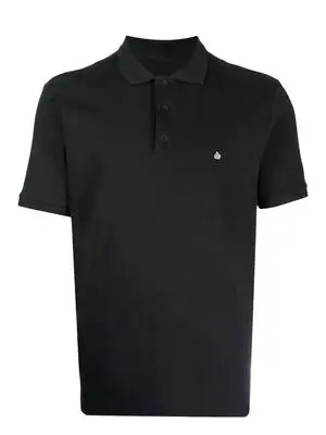 Rag & Bone Logo-embroidered Cotton Polo Shirt - Black