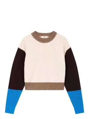 STUDIO TOMBOY Colour-block Jumper - Neutrals