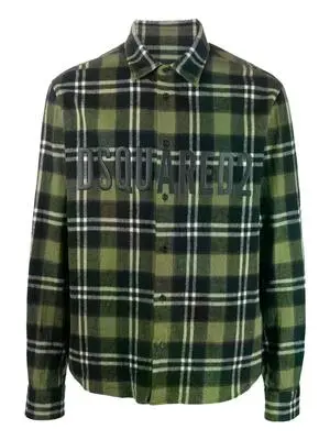Dsquared2 Plaid-print Flannel Shirt - Green