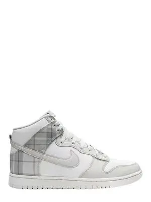 Nike Dunk High Plaid Sneakers Grey