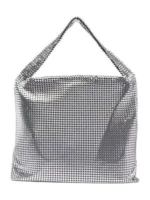 Rabanne Metallic Pixel Tote Bag - Silver