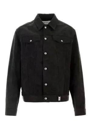 Alexander McQueen Logo-plaque Denim Jacket - Black