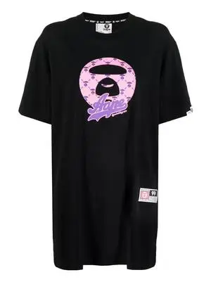 A BATHING APE Graphic-print Jersey T-shirt - Black