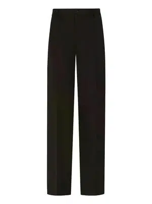 Dolce & Gabbana Pressed-crease Tailored Trousers - Black