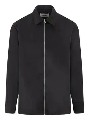 JIL SANDER Twill Overshirt - Black