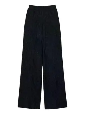 TWINSET Knitted Wide-leg Palazzo Pants - Grey