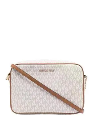 Michael Kors Jet Set Leather Crossbody Bag - Neutrals