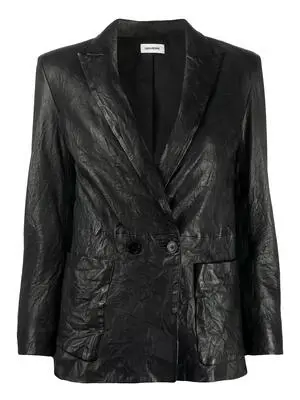 Zadig&Voltaire Visko Double Breasted Blazer - Black